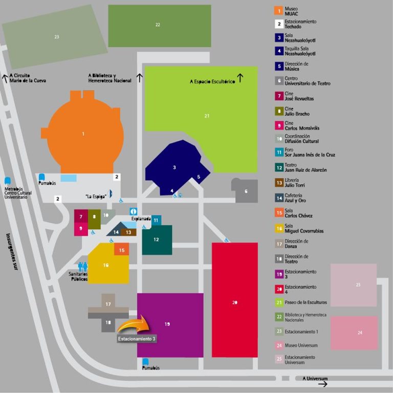 Mapas CCU - Teatro UNAM